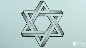 How To Draw An Impossible Star Of David | My Drawing Tutorials