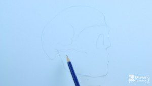 How To Draw A Skull In 3/4 View | My Drawing Tutorials
